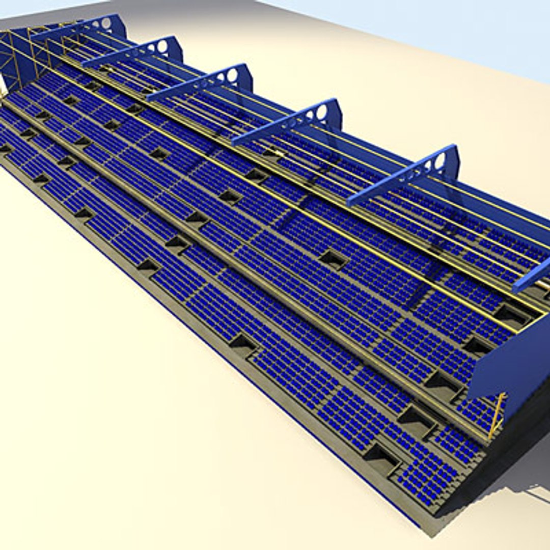 3d Model Of Stadium Grandstand Stand
