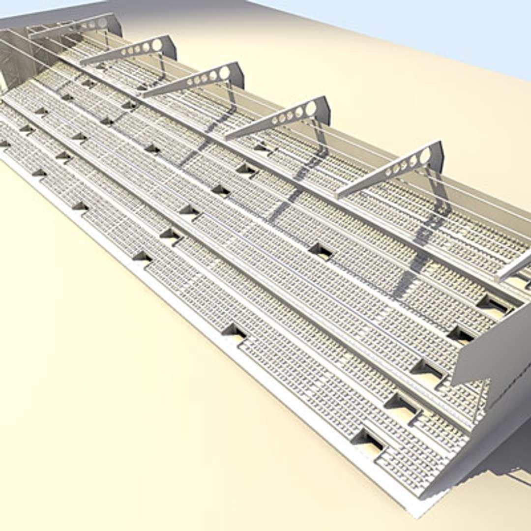 3d Model Of Stadium Grandstand Stand