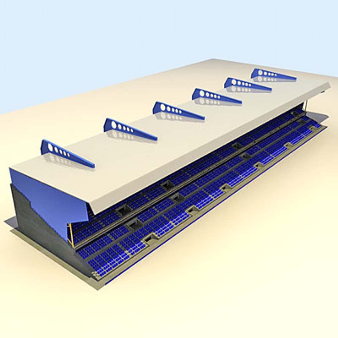 3d Model Of Stadium Grandstand Stand