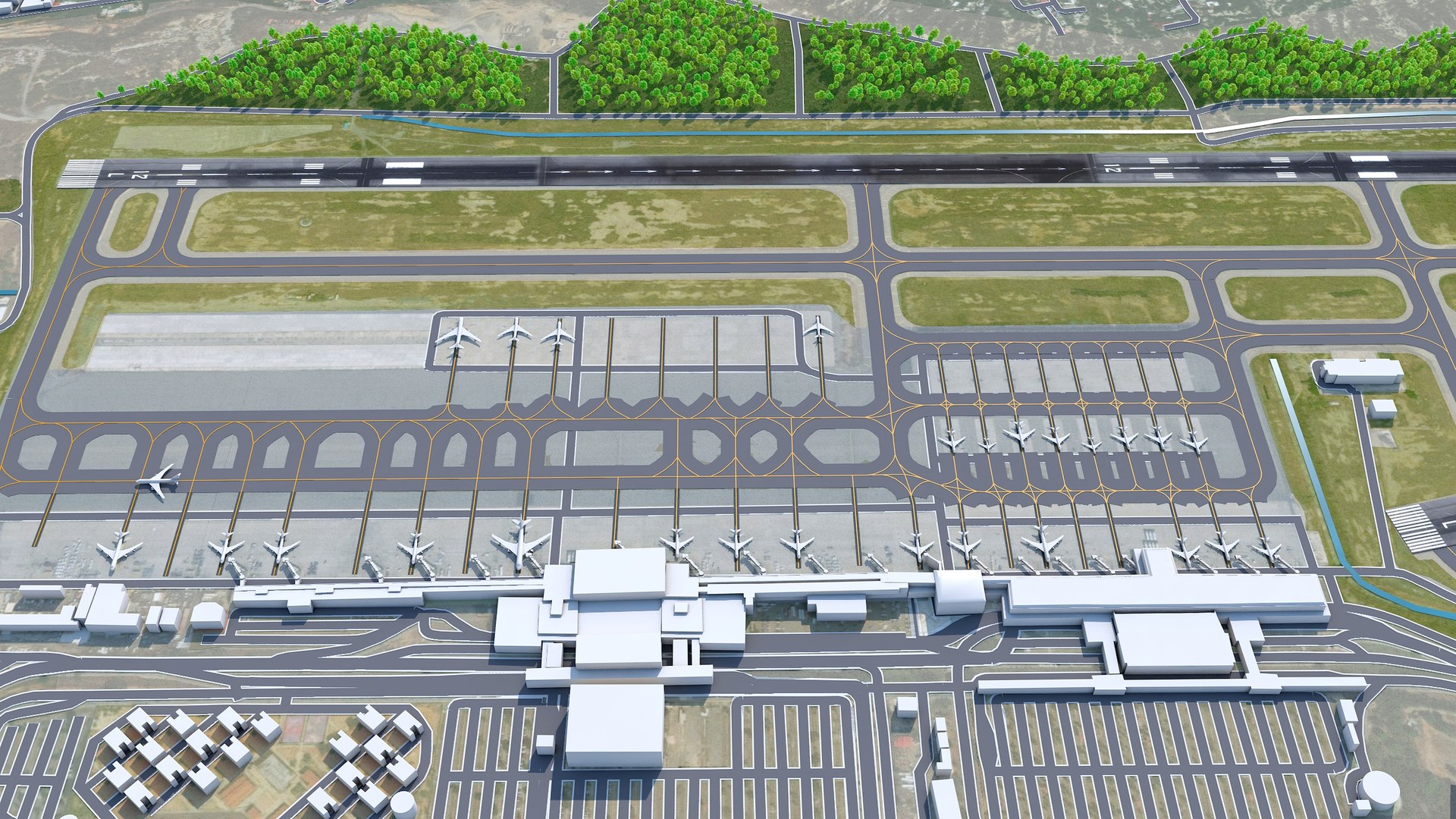 Simon Bolivar International Airport Caracas 3D Model - TurboSquid 2051779