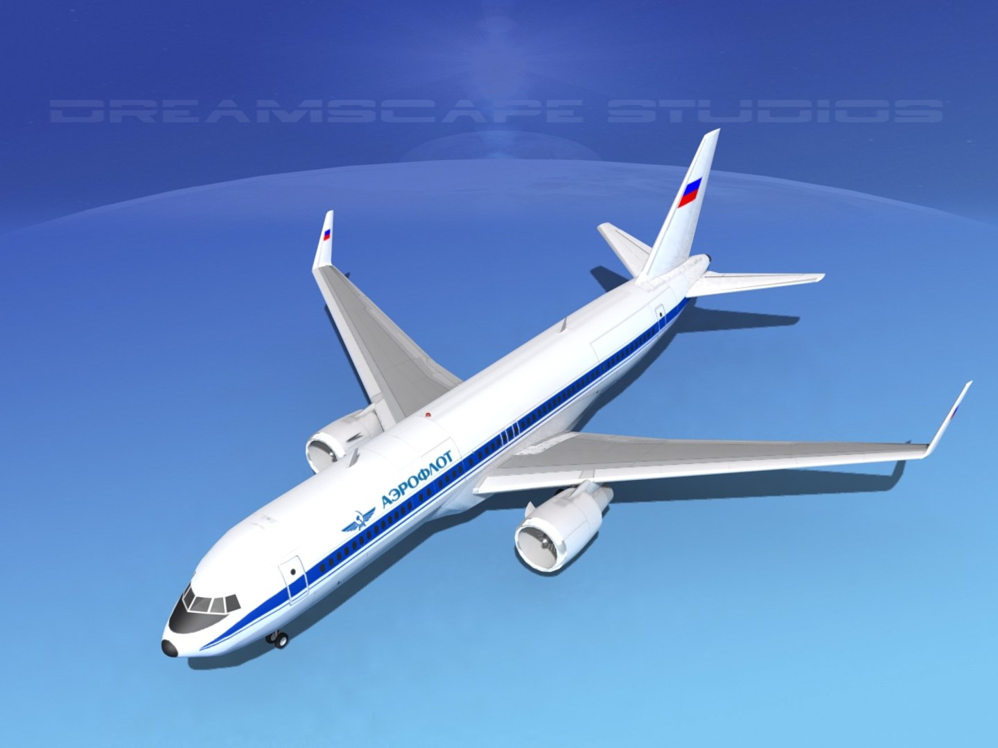 3d Model Airlines Boeing 767 767-300