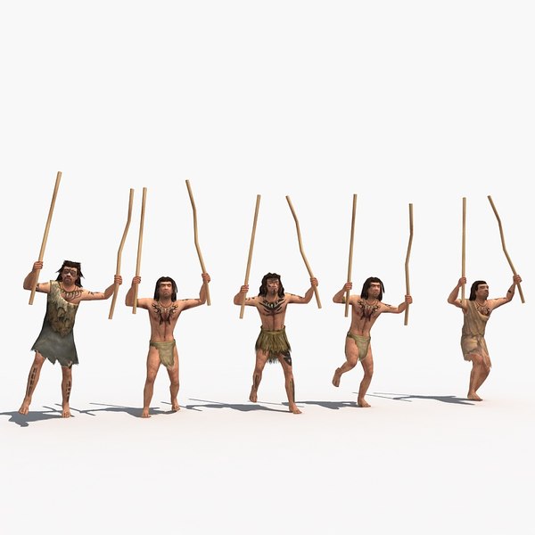 neanderthal man 3d max