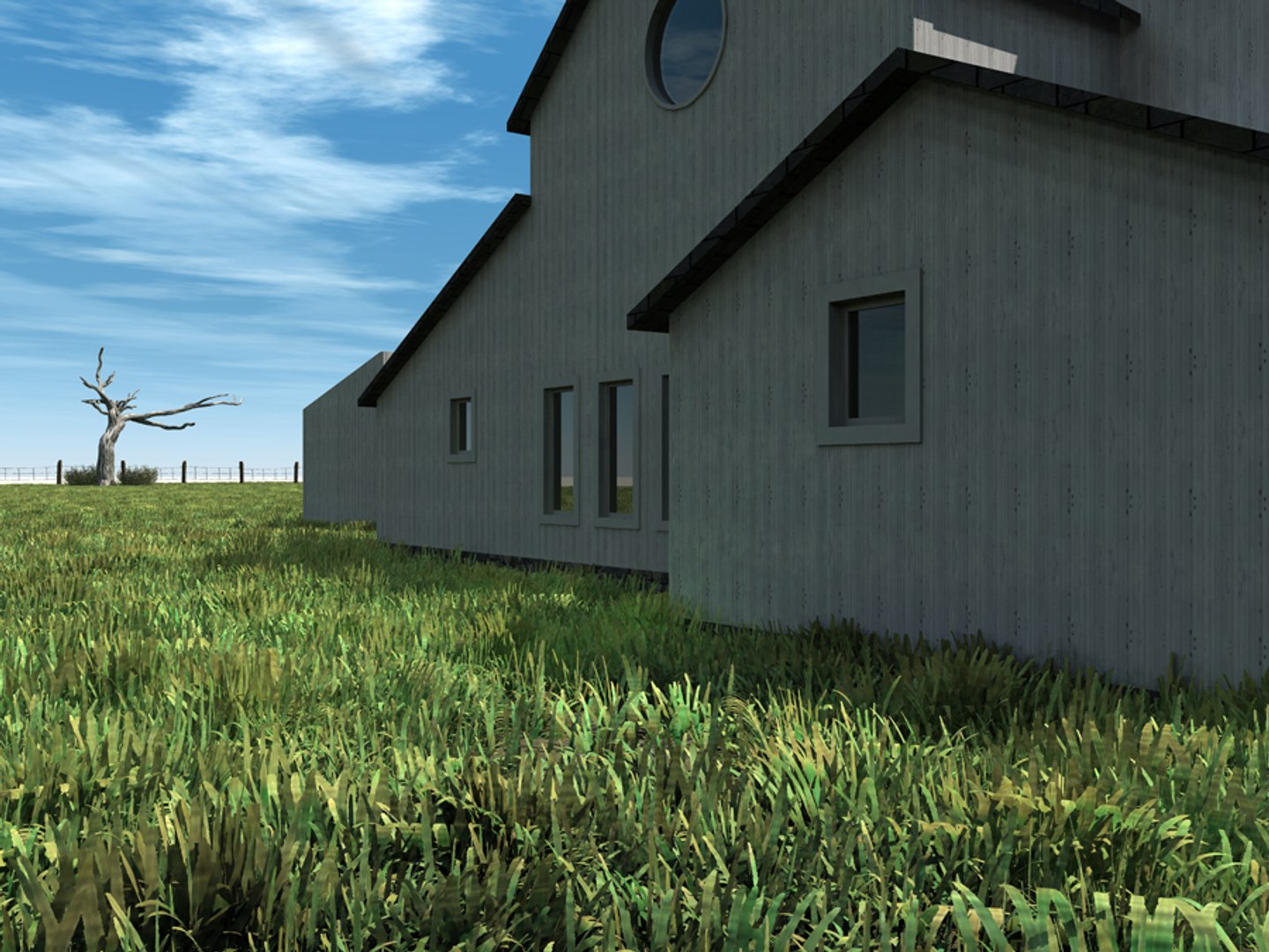 barn country rural 3d model