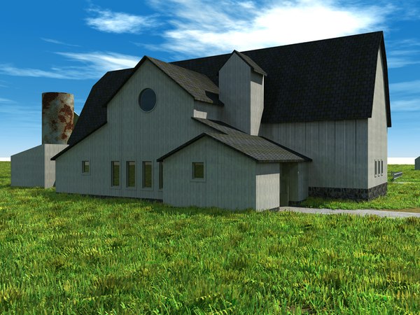 barn country rural 3d model