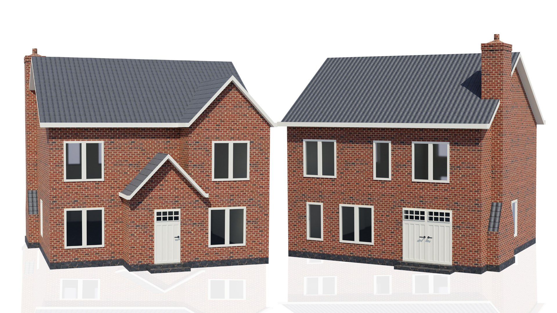 British House Design Collection 3D Model - TurboSquid 2131863