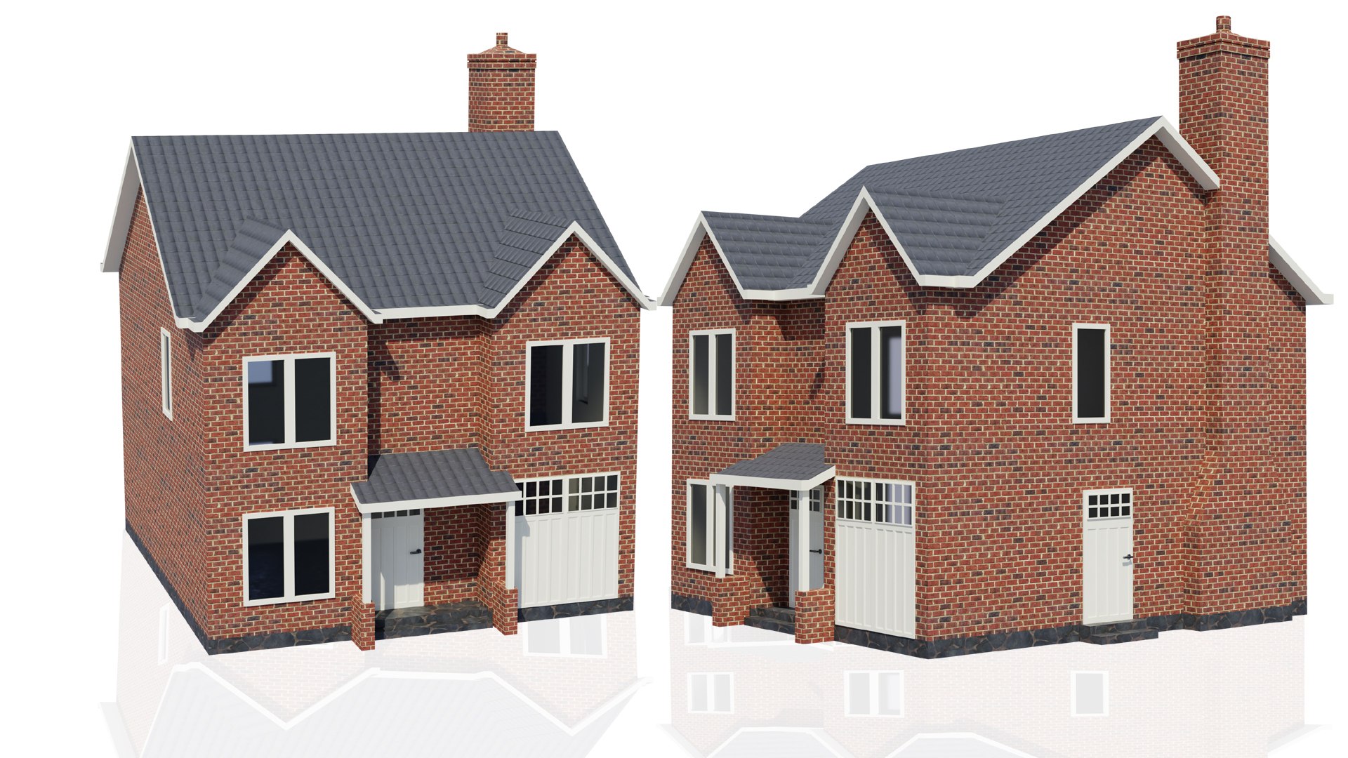 British House Design Collection 3D Model - TurboSquid 2131863