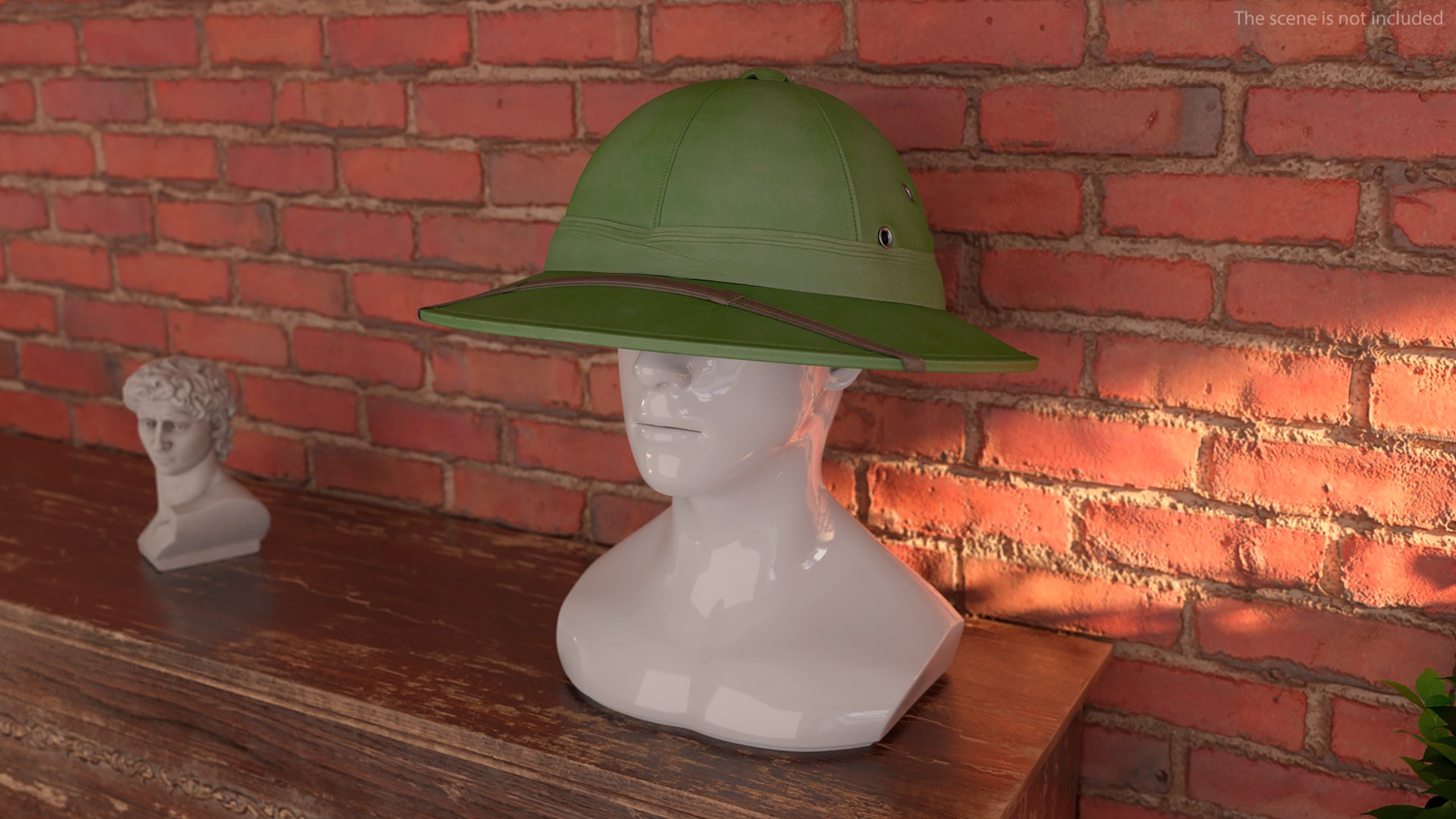 3D Pith Helmet Green Model - TurboSquid 2395934