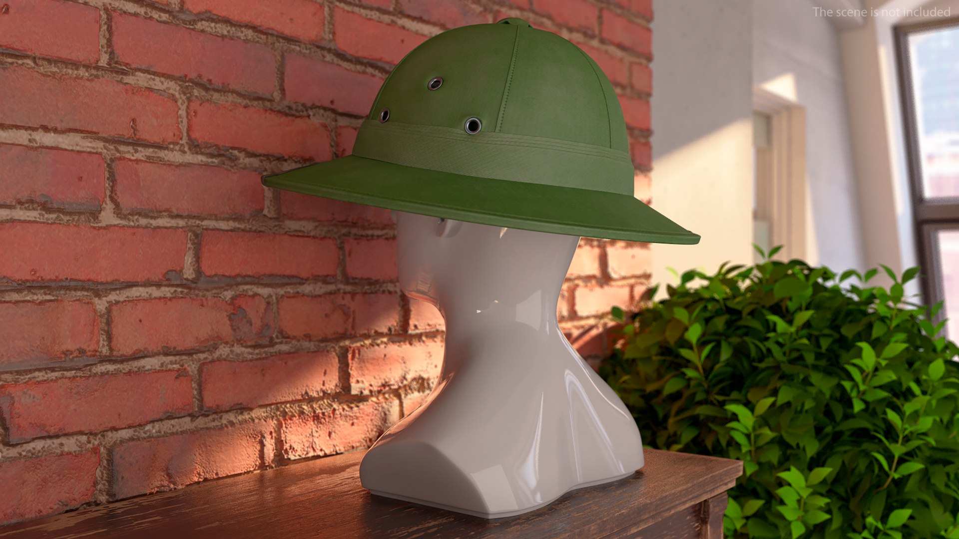3D Pith Helmet Green Model - TurboSquid 2395934