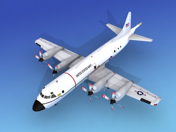 3d orion lockheed p-3 navy model