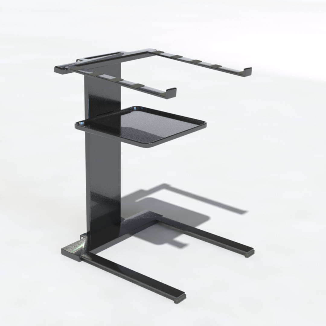 laptop stand dj 3d 3ds