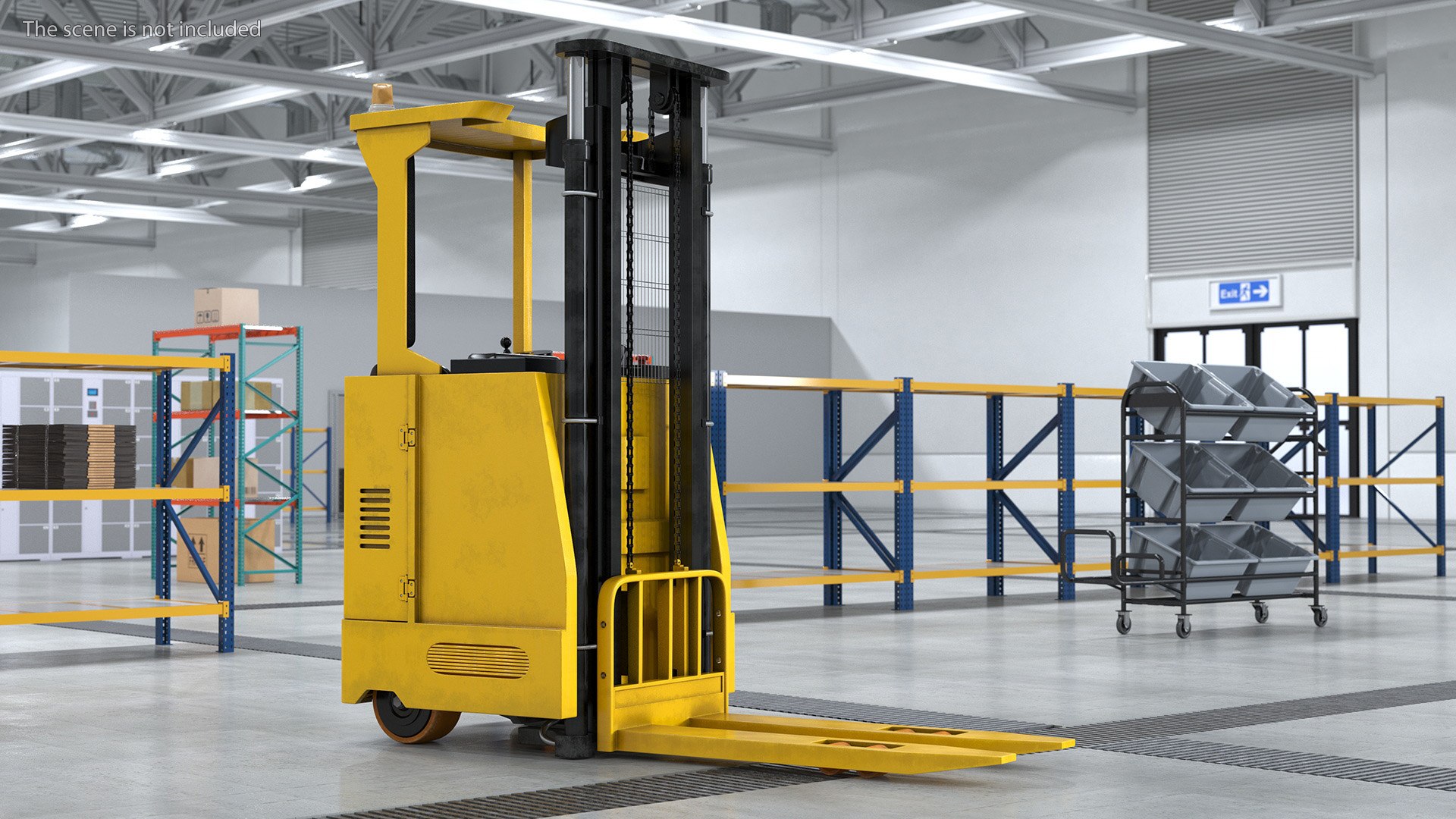 3D Industrial Rider Stacker Model - TurboSquid 2198558