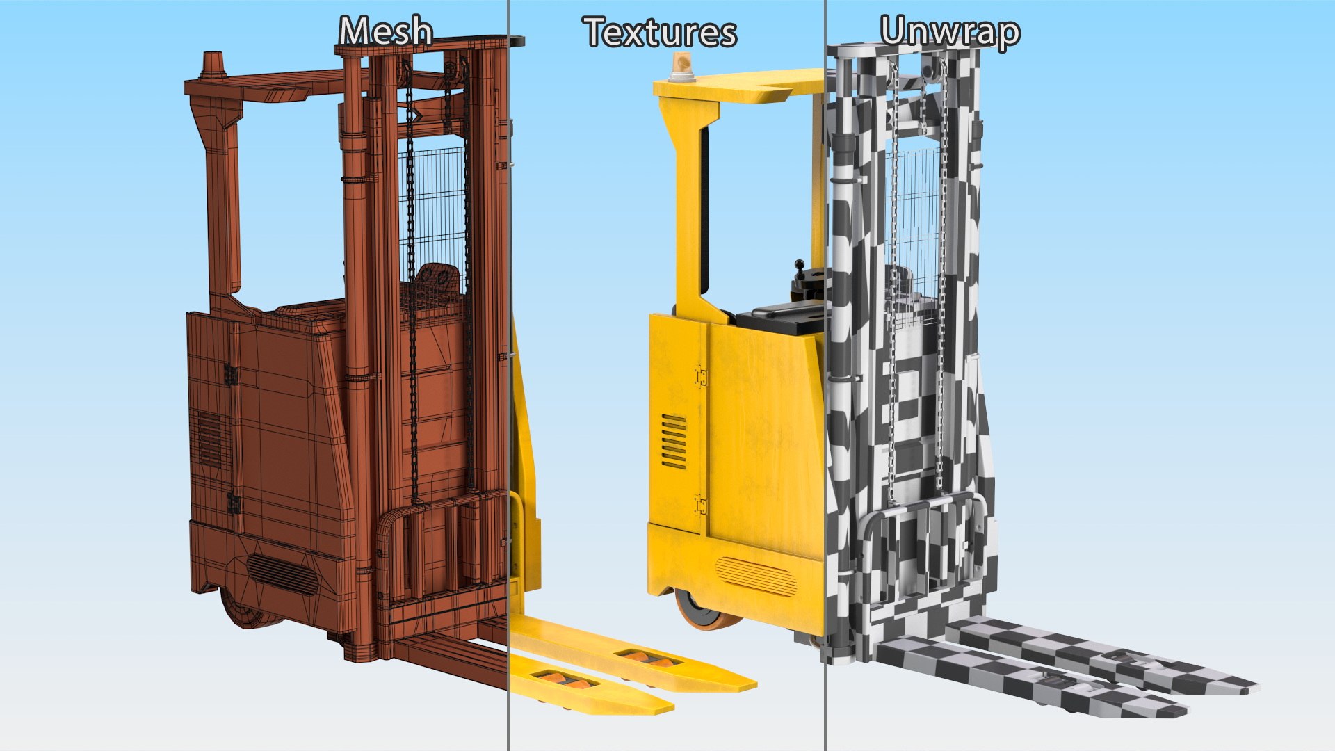 3D Industrial Rider Stacker Model - TurboSquid 2198558