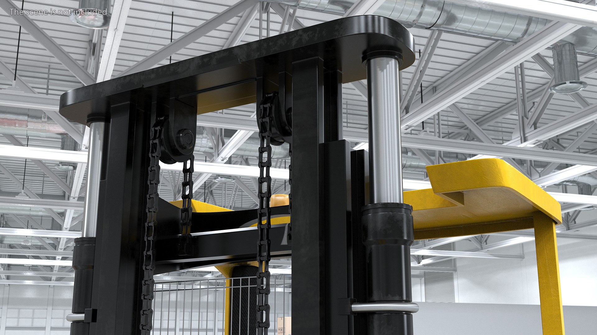 3D Industrial Rider Stacker Model - TurboSquid 2198558