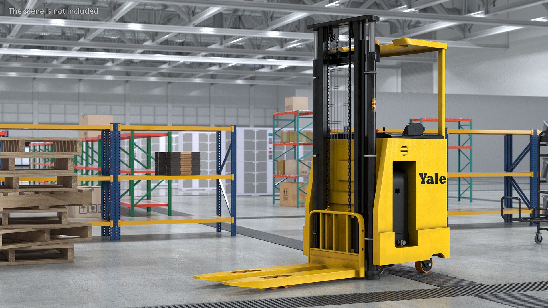 3D Industrial Rider Stacker Model - TurboSquid 2198558