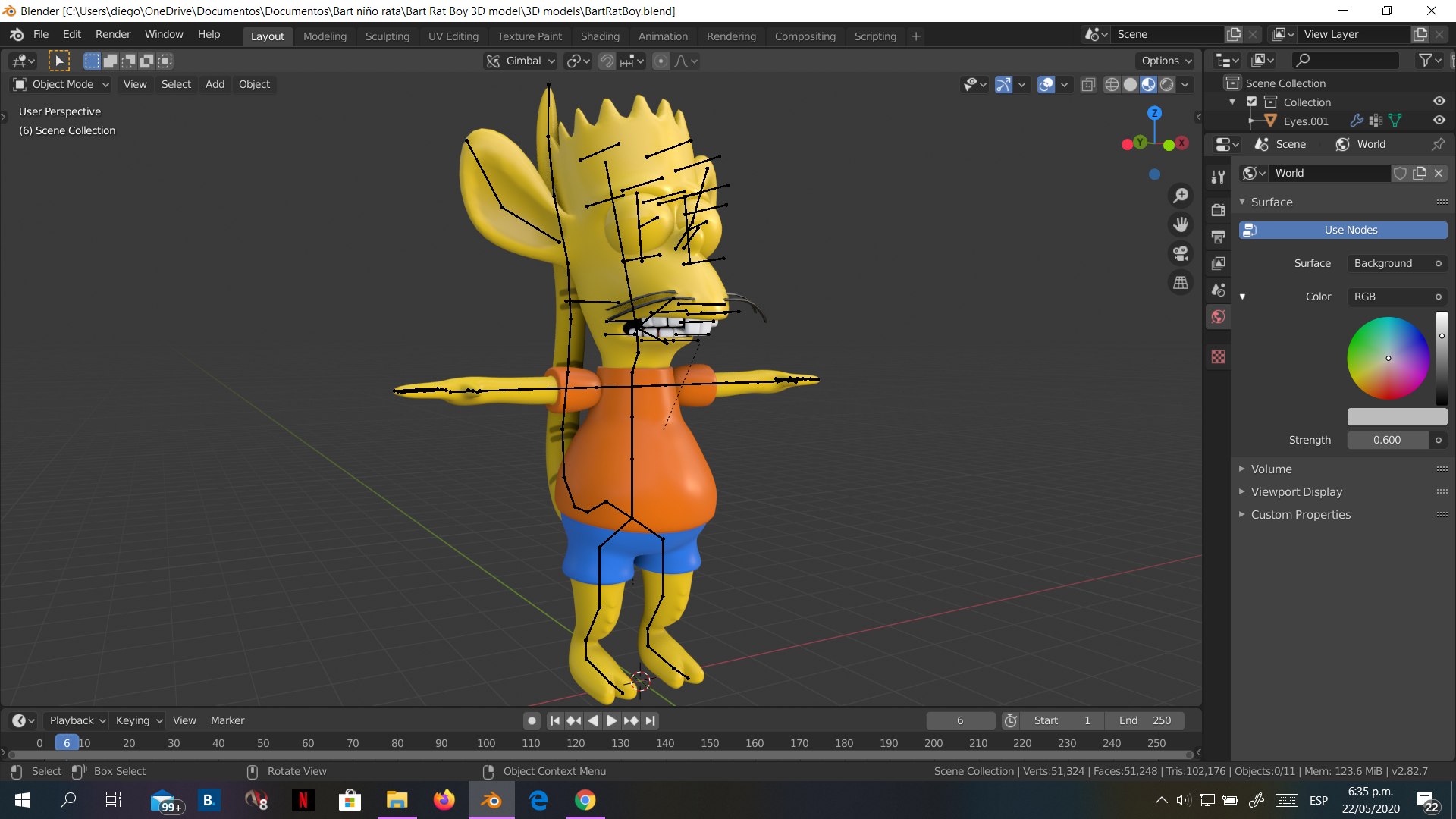 Bart Simpson Rigged Character 3D Model - TurboSquid 1564014