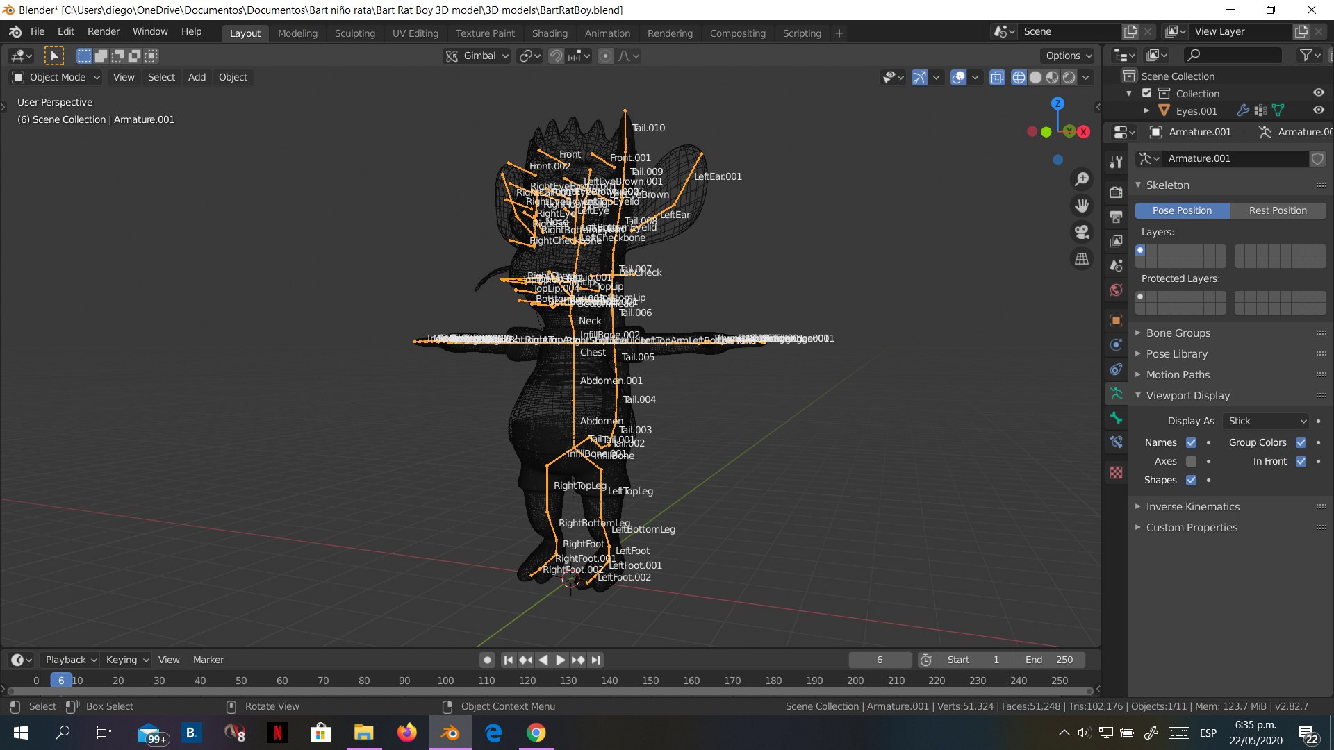 Bart Simpson Rigged Character 3D Model - TurboSquid 1564014
