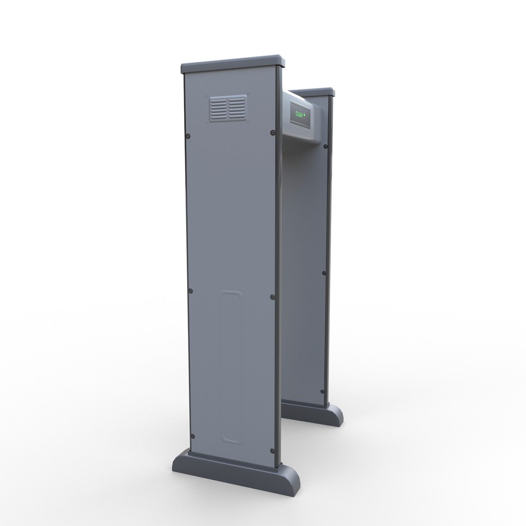 Security Metal Detector - Model - TurboSquid 1602676