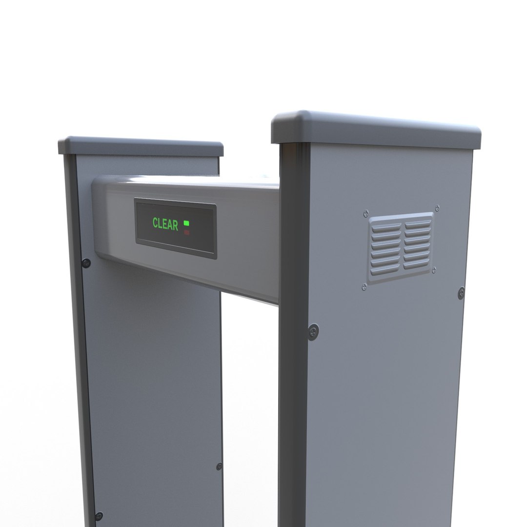 Security Metal Detector - Model - TurboSquid 1602676