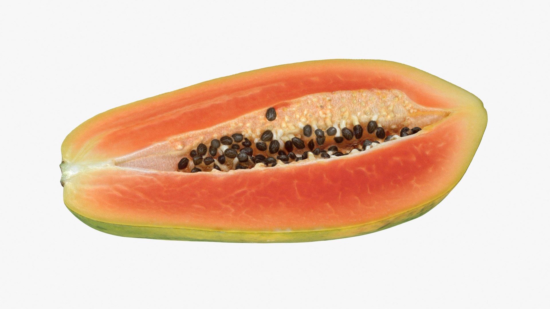 3D Model Papaya Half 01 - TurboSquid 2134845