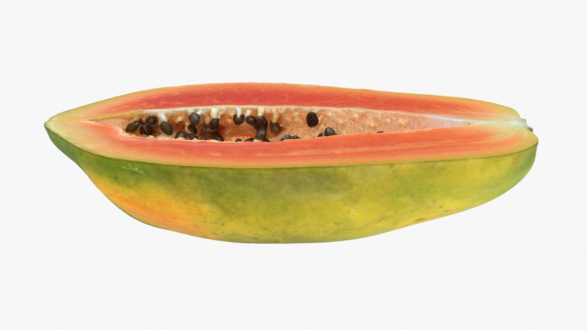 3D Model Papaya Half 01 - TurboSquid 2134845