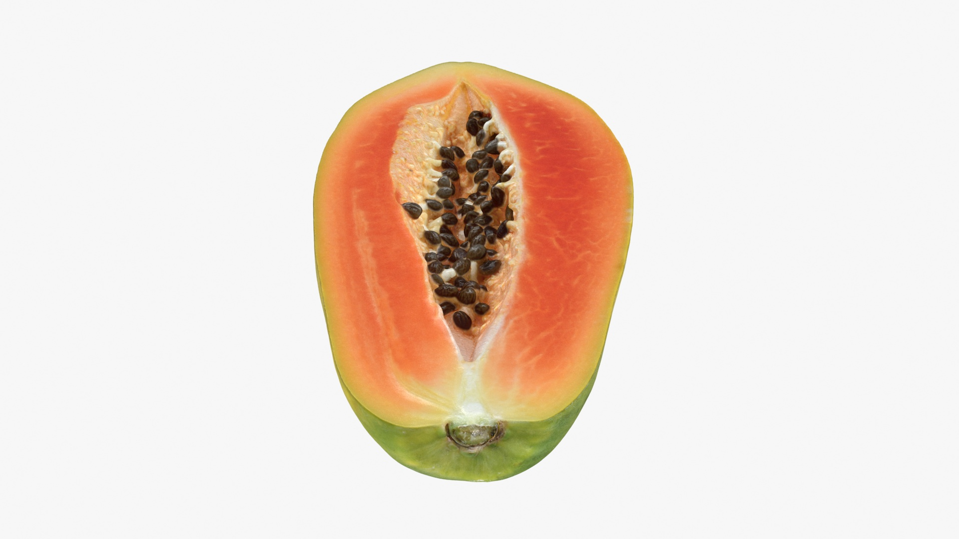 3D Model Papaya Half 01 - TurboSquid 2134845