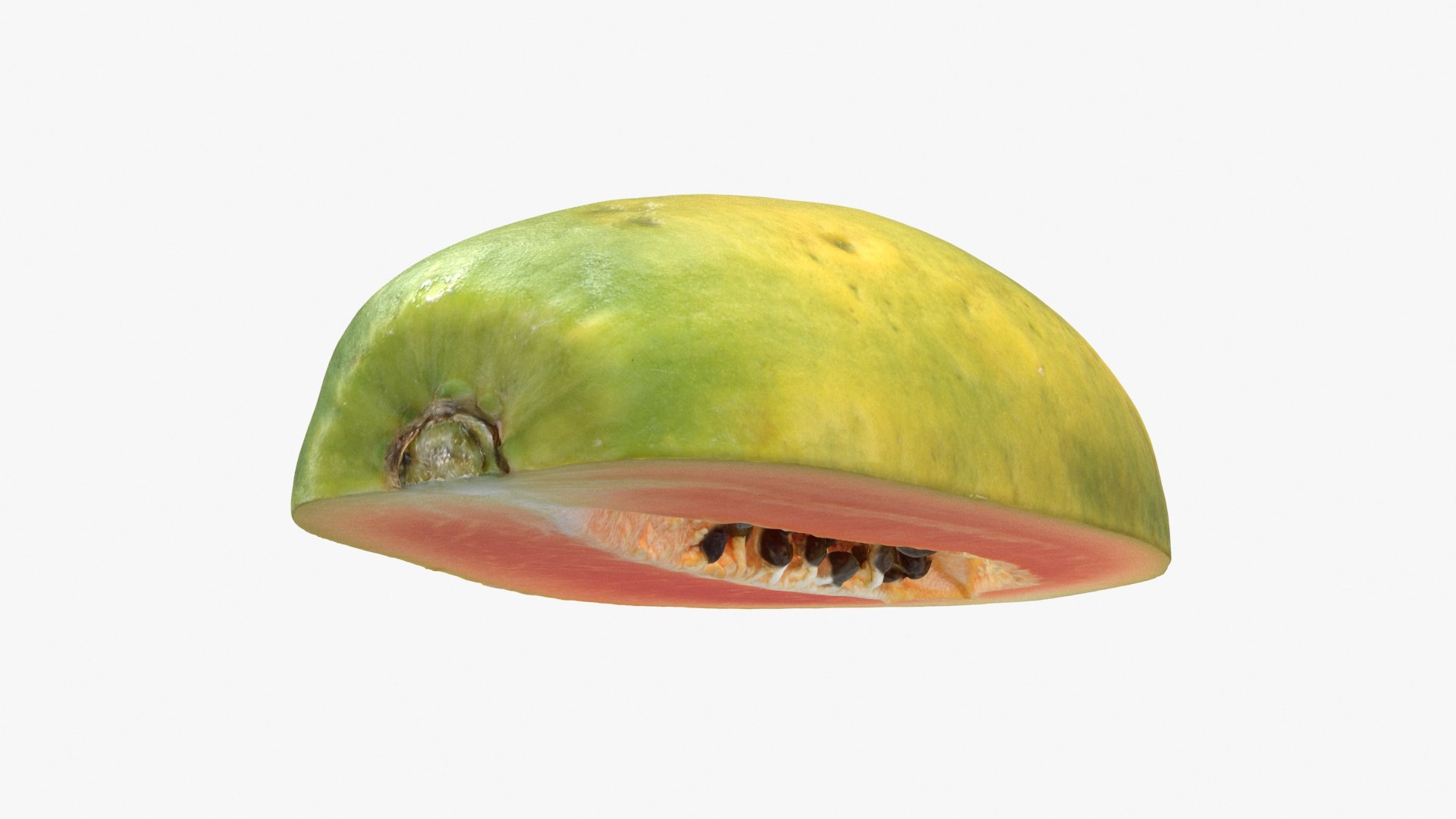 3D Model Papaya Half 01 - TurboSquid 2134845