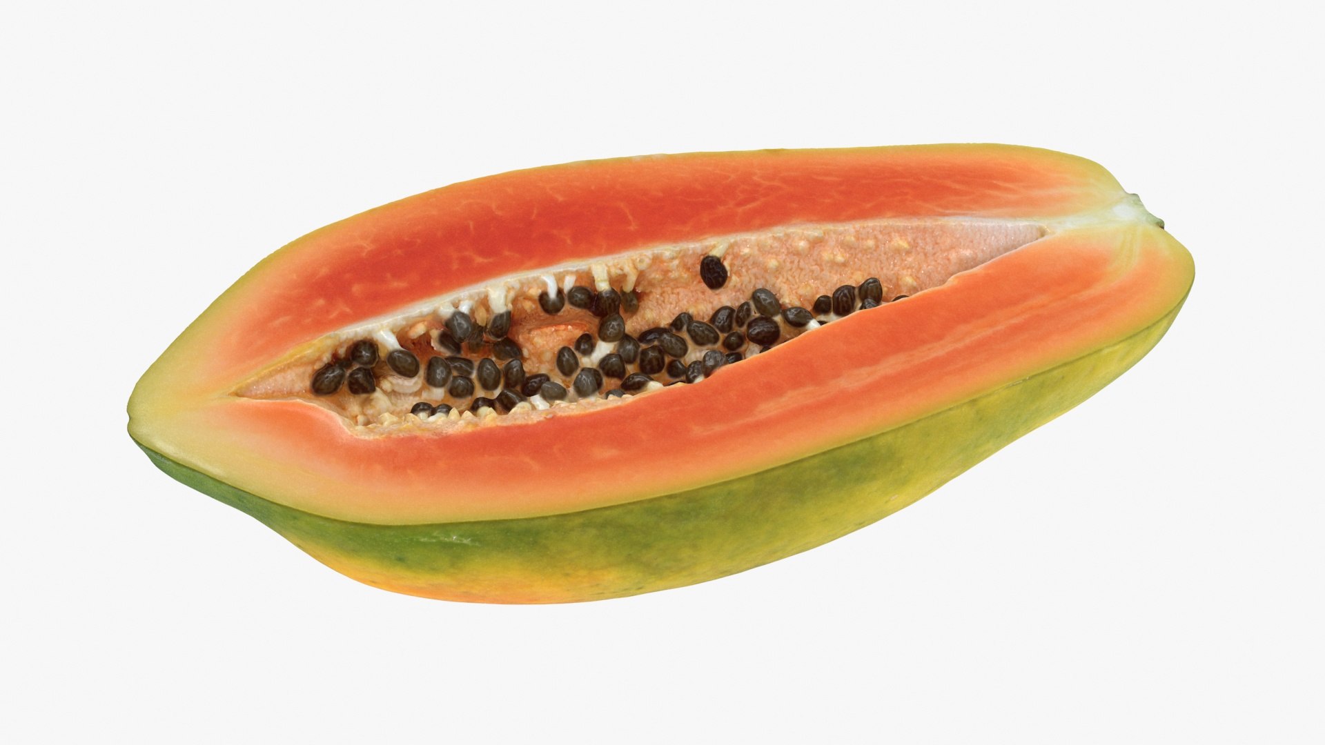 3D Model Papaya Half 01 - TurboSquid 2134845