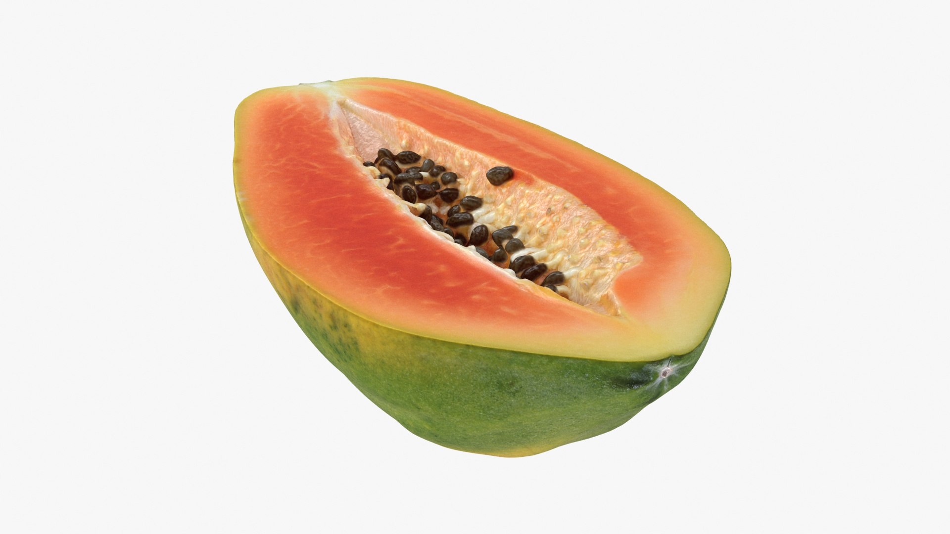3D Model Papaya Half 01 - TurboSquid 2134845