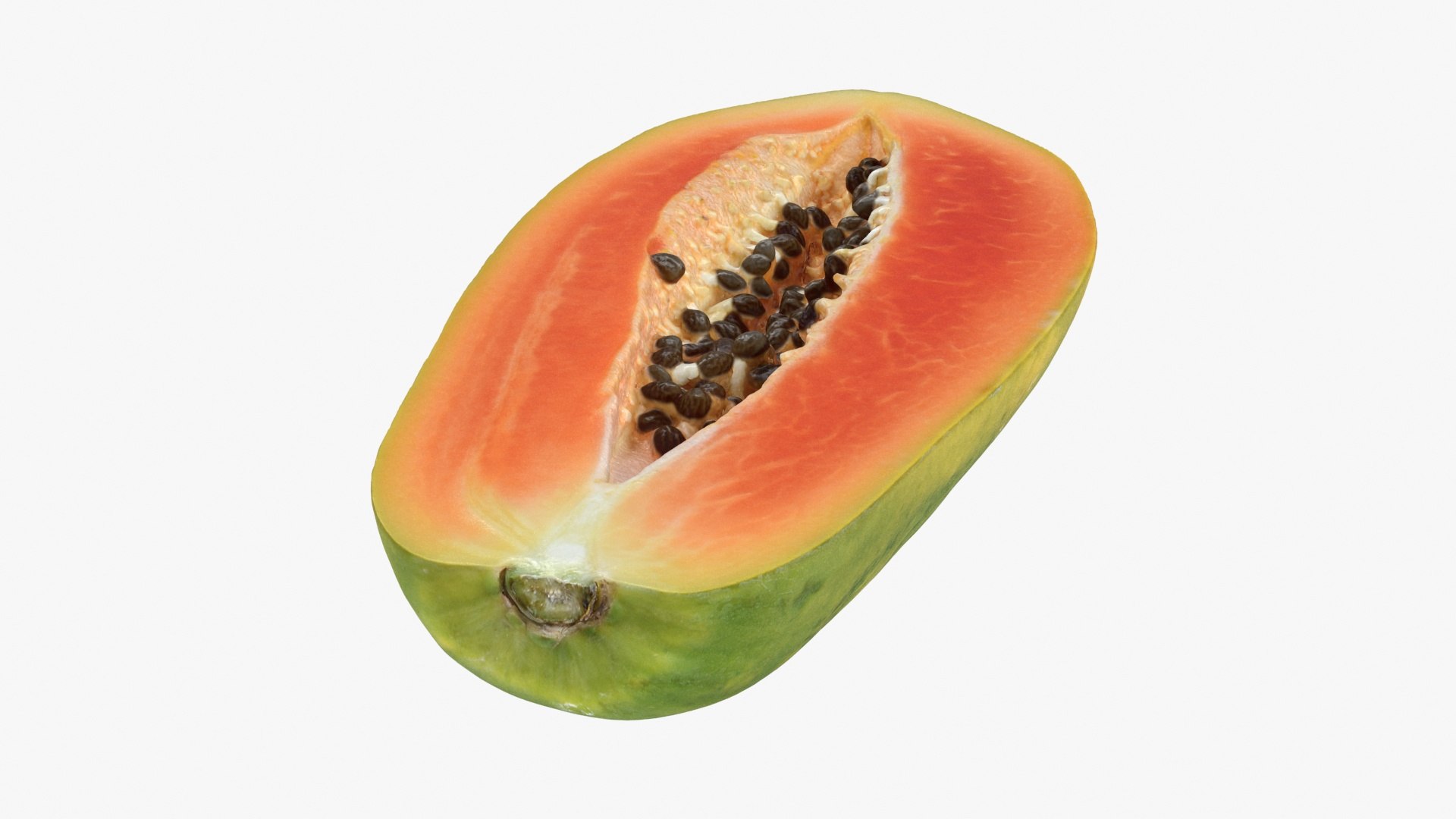 3D Model Papaya Half 01 - TurboSquid 2134845