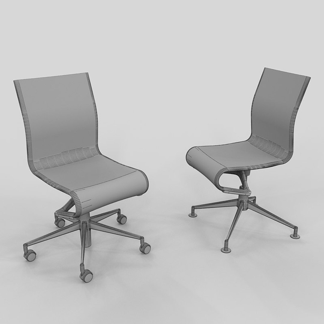 Chair Rollingframe Alberto 3d Model