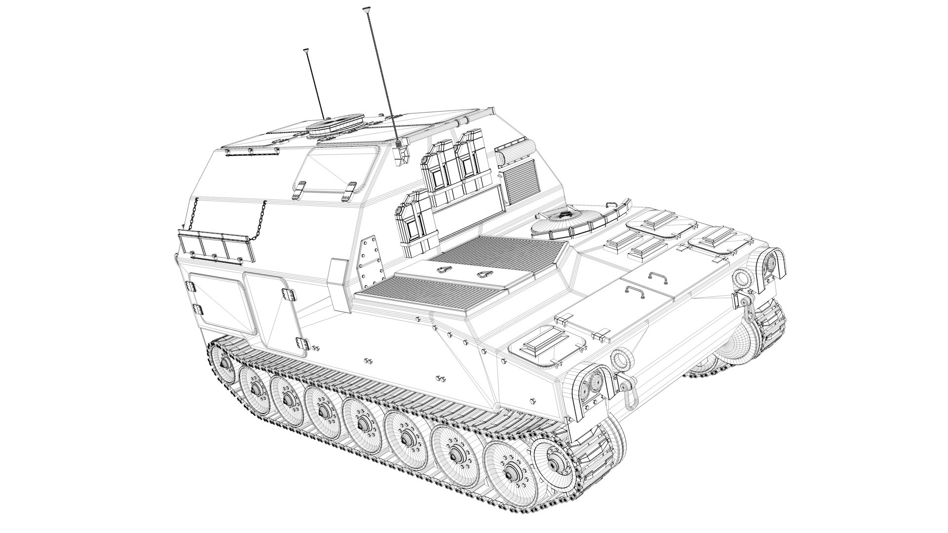 3D M992 Field Artillery Ammunition Support Vehicle - TurboSquid 2343509