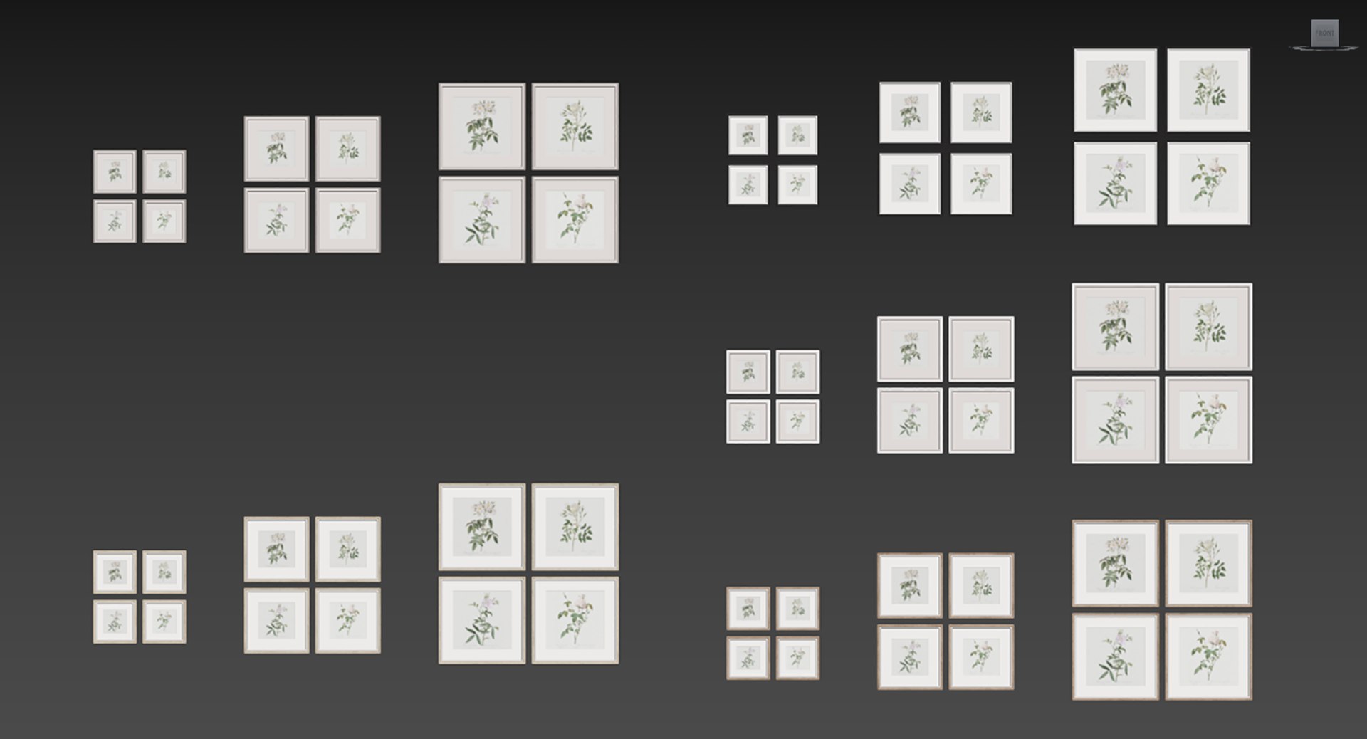 Picture Frames Set-462 3D Model - TurboSquid 2138463