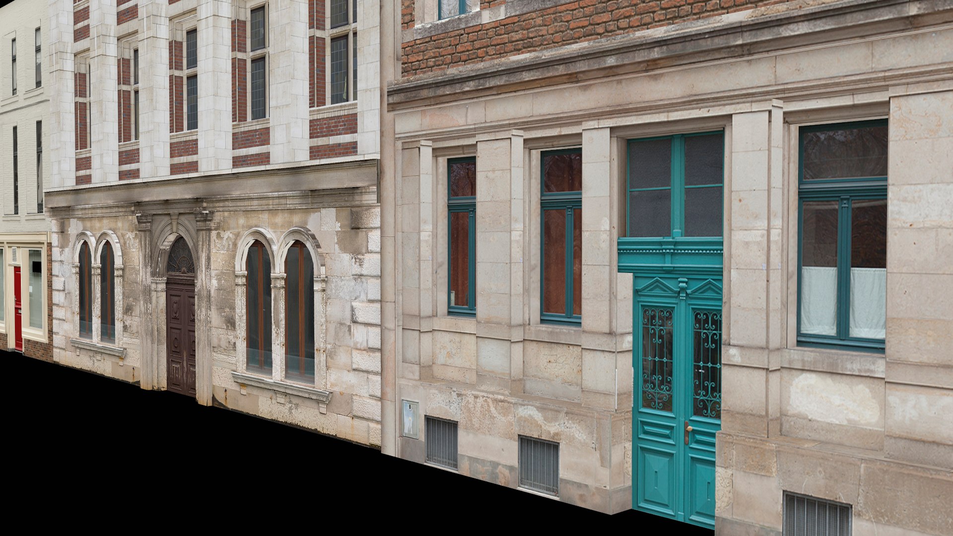 3D Building Facade Low Poly - TurboSquid 1931232
