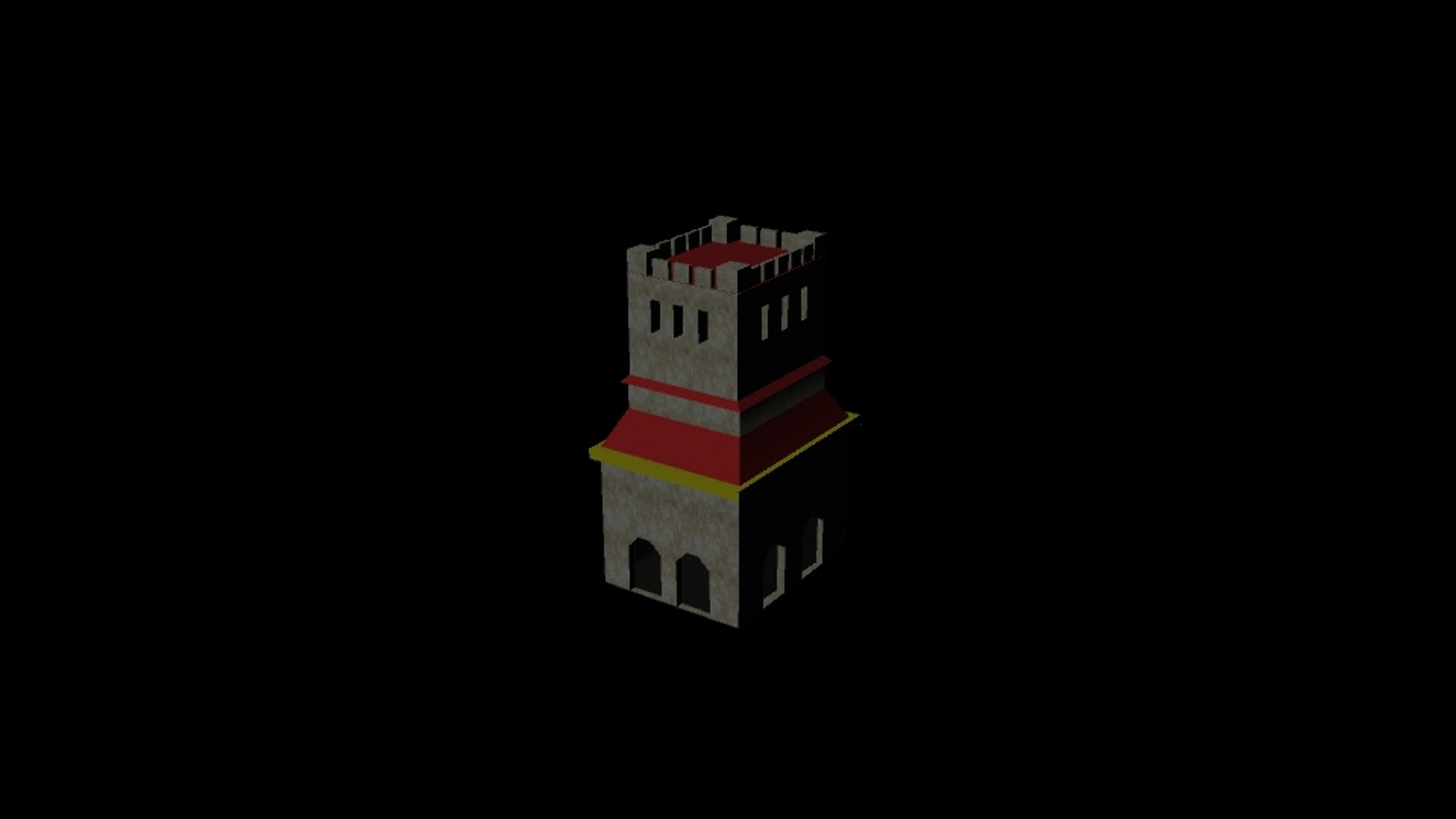 Medieval towers level 1 3D model - TurboSquid 1184254