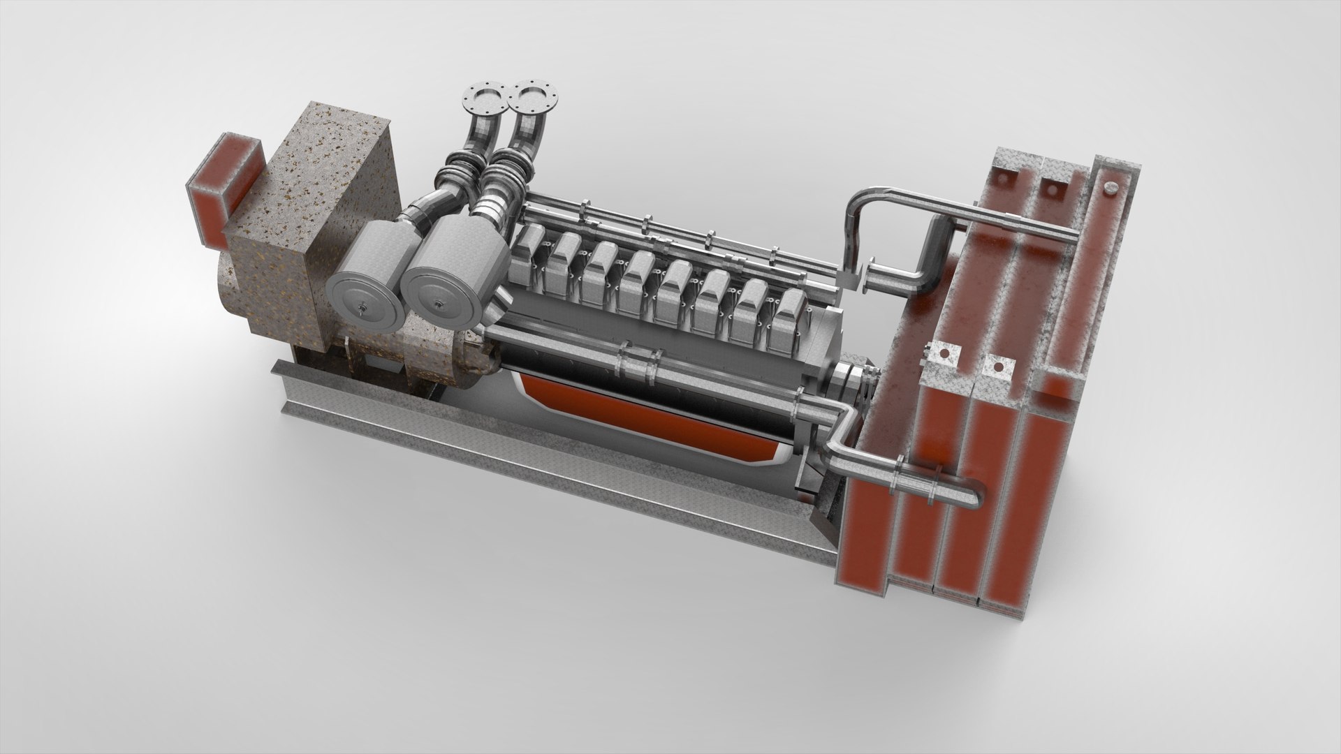 Diesel Power Plant 3D Model - TurboSquid 1661113