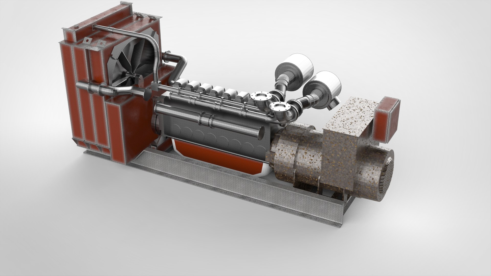 Diesel Power Plant 3D Model - TurboSquid 1661113