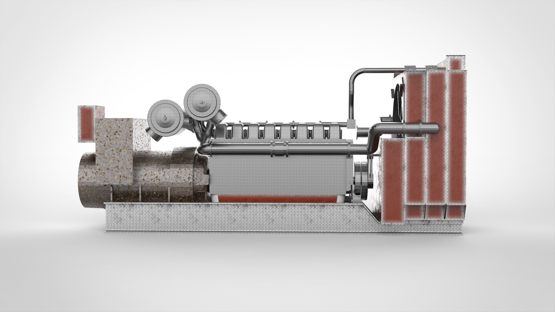 Diesel Power Plant 3D Model - TurboSquid 1661113