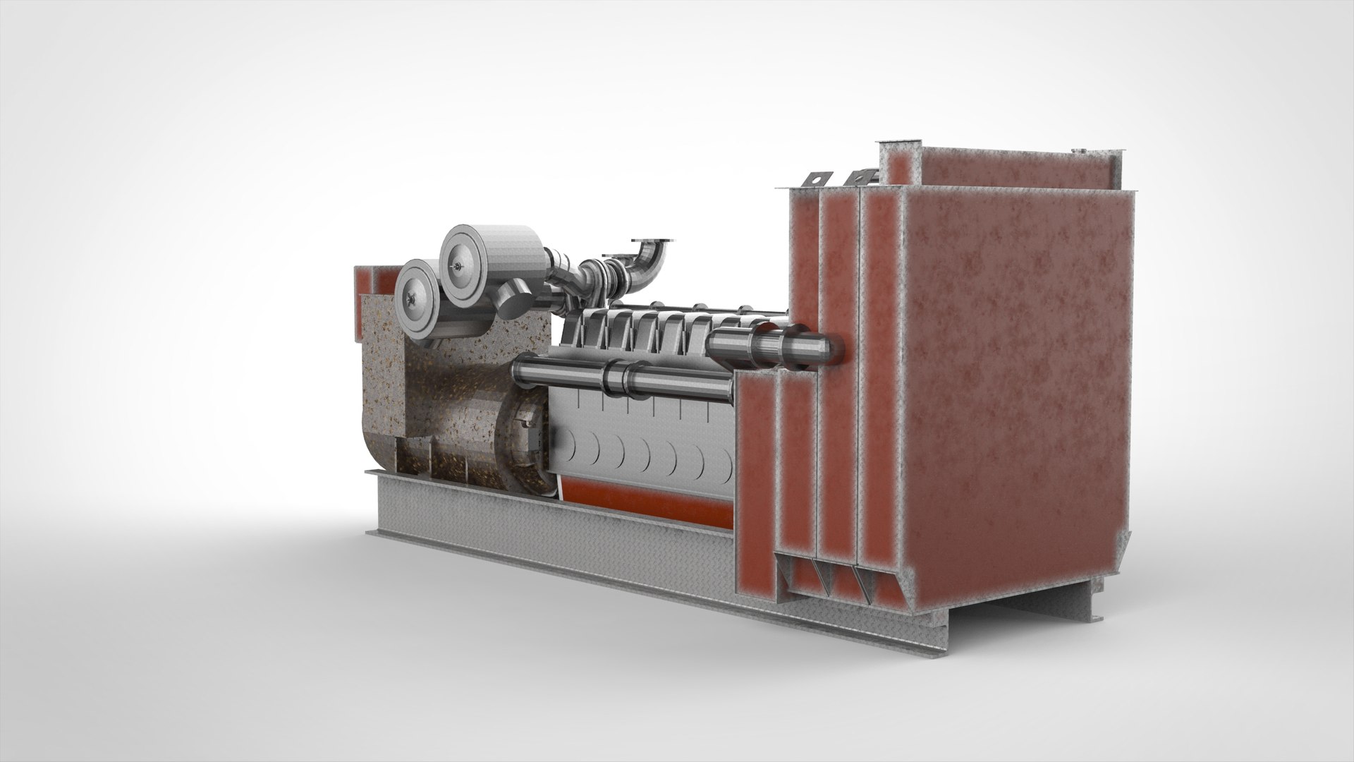 Diesel Power Plant 3D Model - TurboSquid 1661113