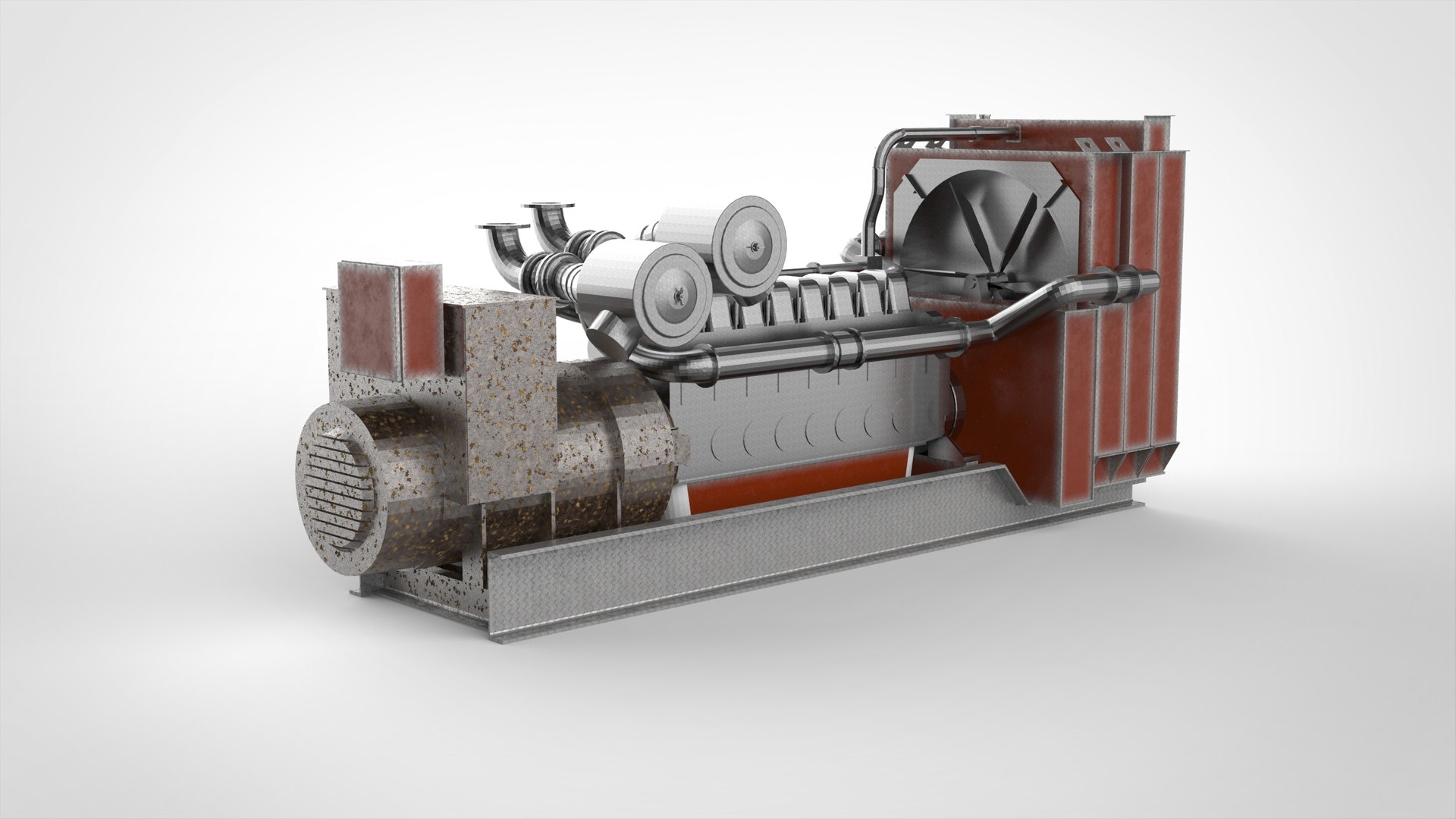 Diesel Power Plant 3D Model - TurboSquid 1661113