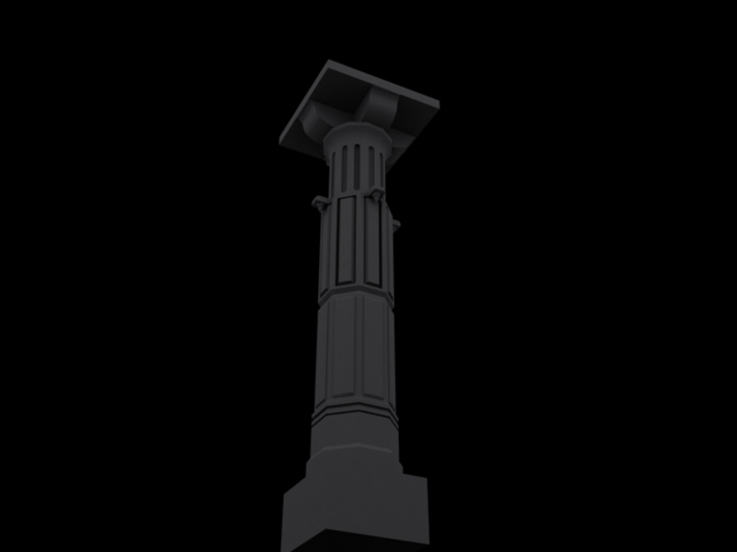 Beautiful Column 3d 3ds