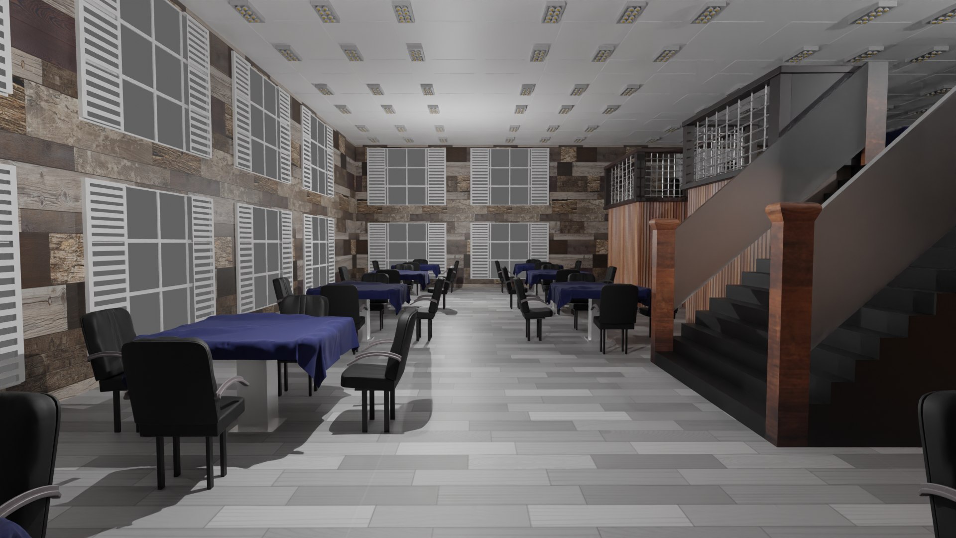 Restaurant Interior 3D Model - TurboSquid 2178831