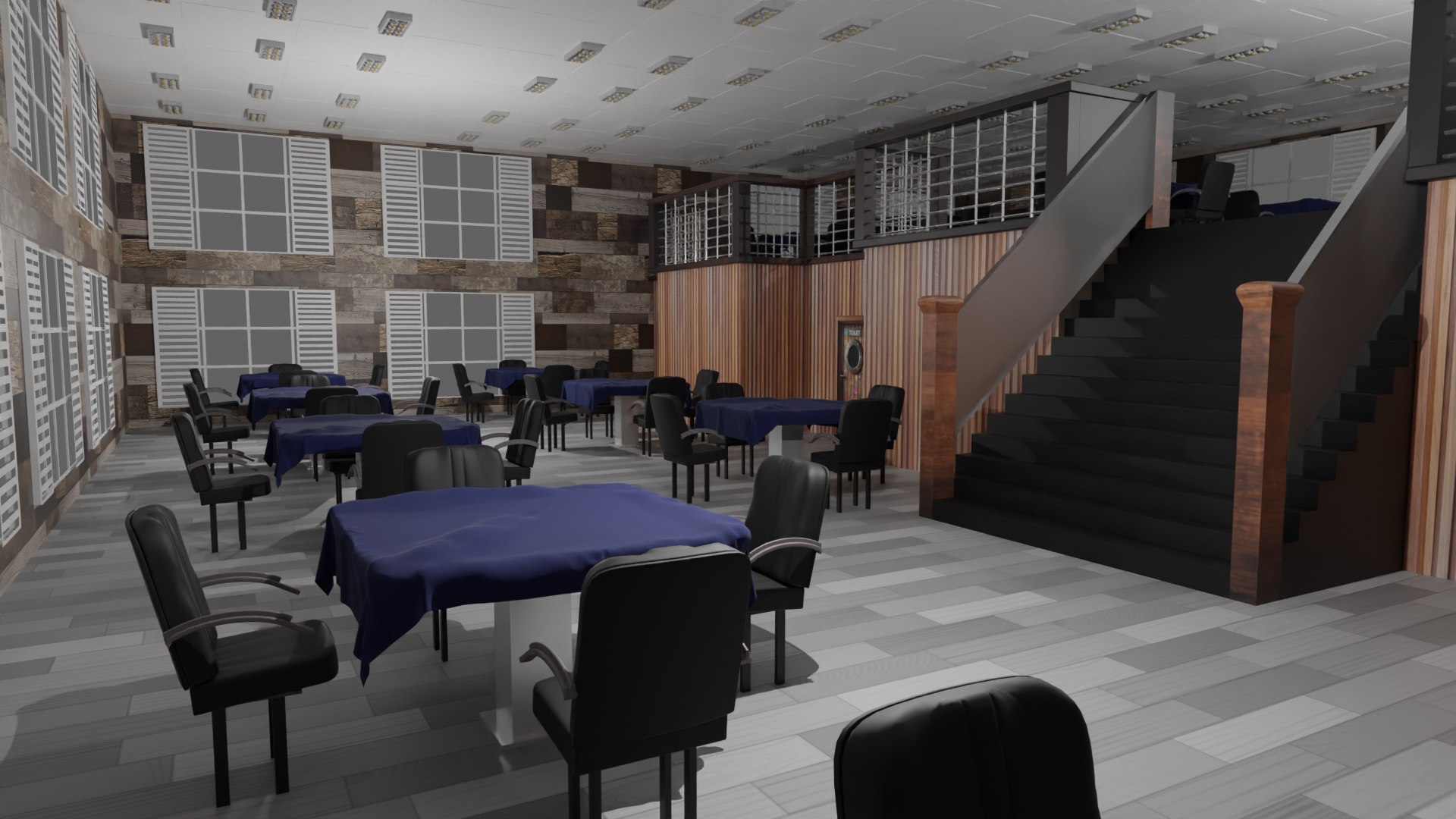 Restaurant Interior 3D Model - TurboSquid 2178831