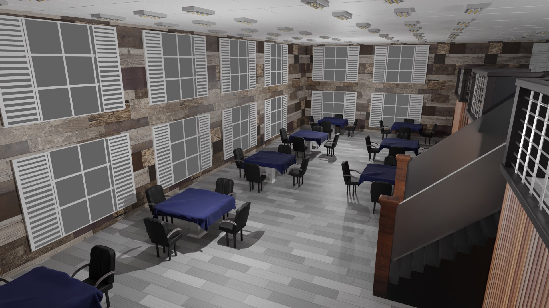 Restaurant Interior 3D Model - TurboSquid 2178831