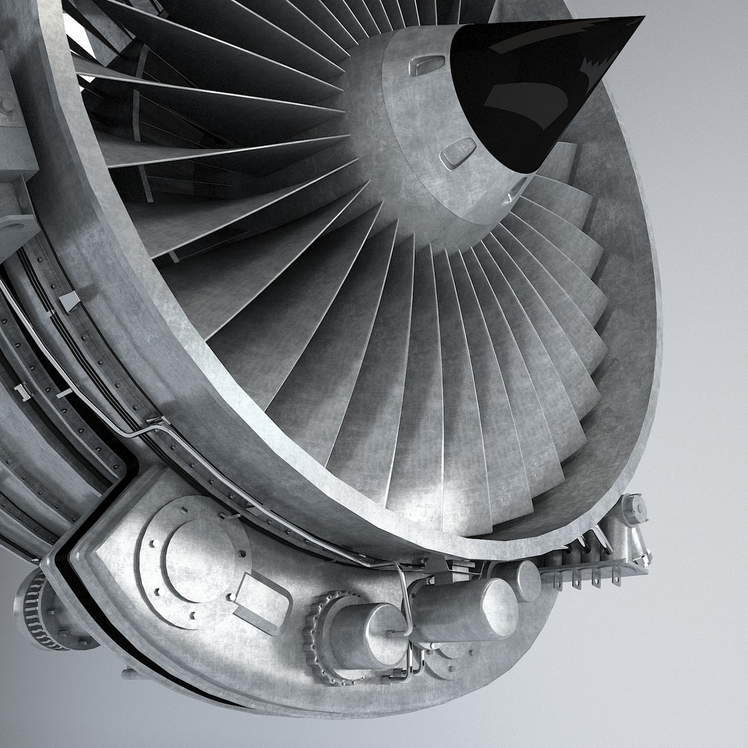 Aircraft Turbofan Engine 3D Model - TurboSquid 1161966