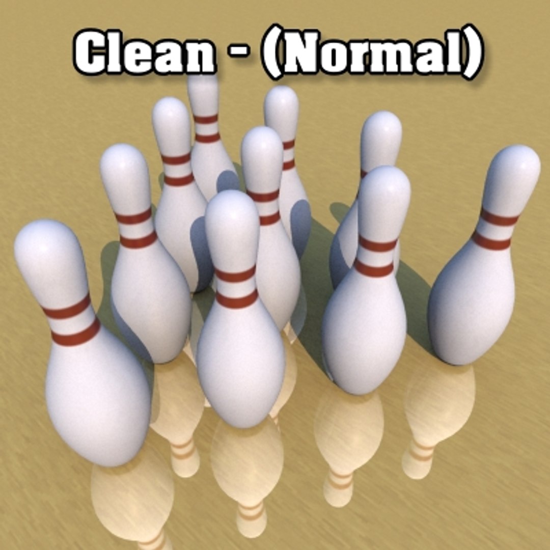 Traditional Bowling Pins - 3d Model