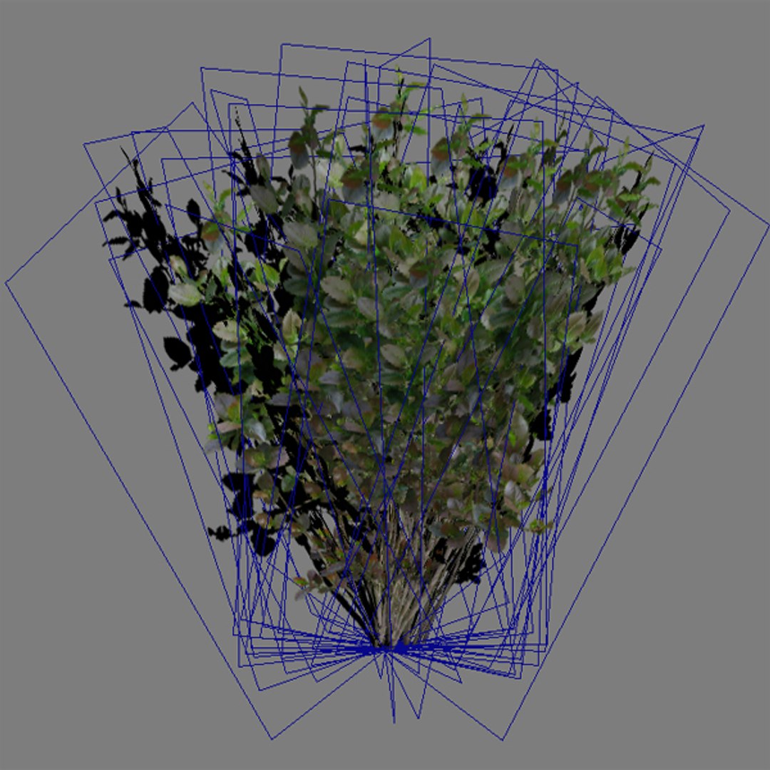 3d bush nature environment