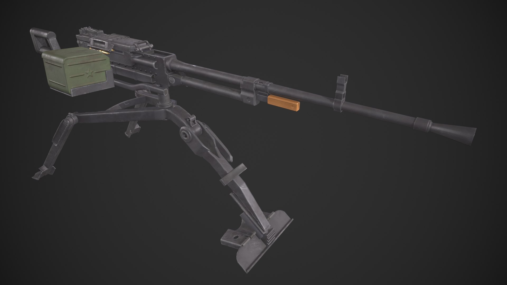 3D KORD Machine Gun - TurboSquid 2114355