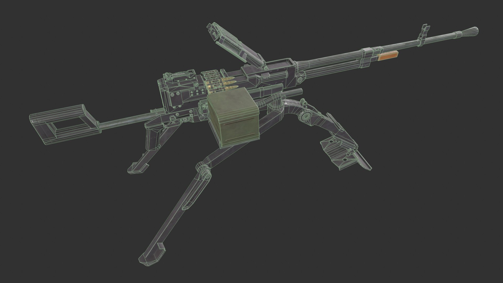 3D KORD Machine Gun - TurboSquid 2114355