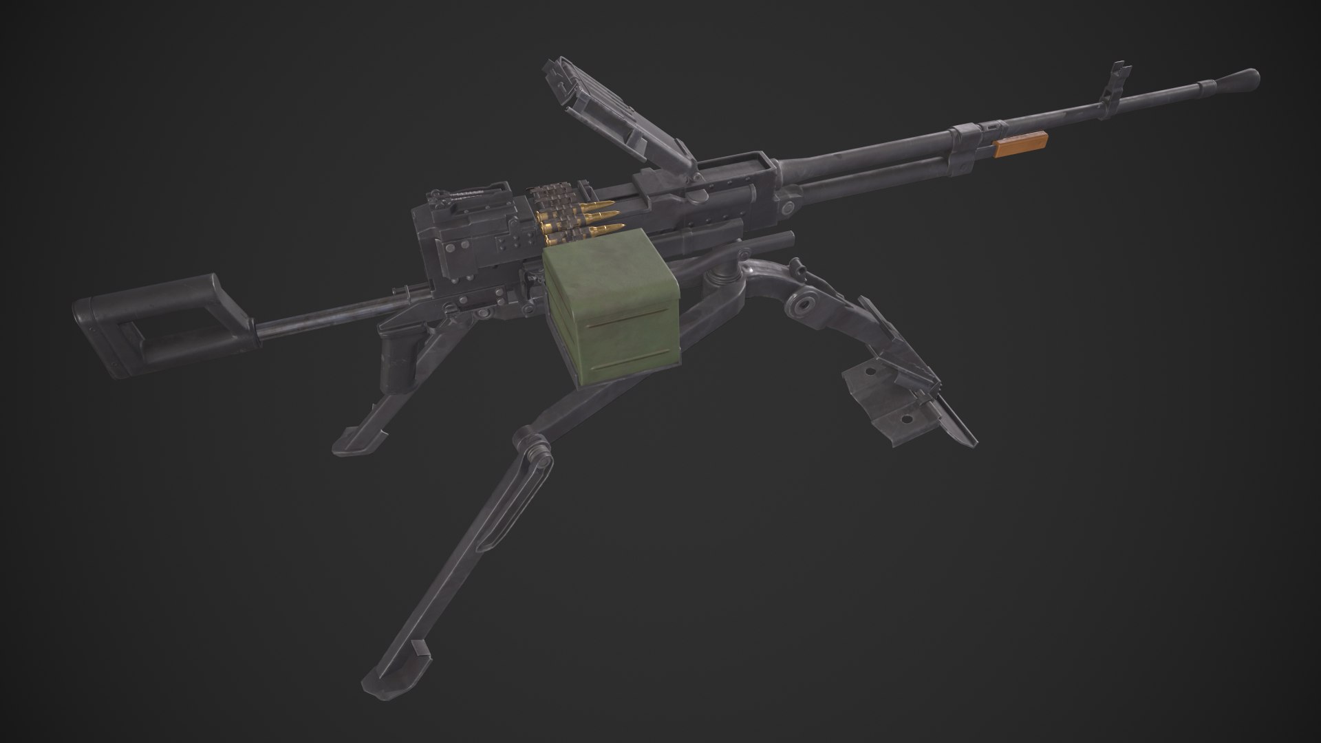 3D KORD Machine Gun - TurboSquid 2114355