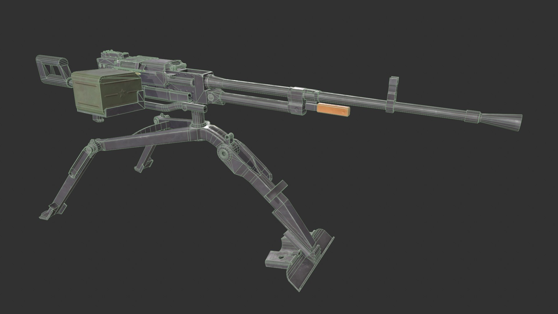 3D KORD Machine Gun - TurboSquid 2114355
